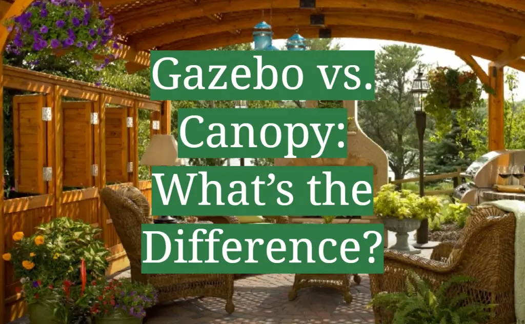 Gazebo vs. Canopy: What’s the Difference? - GardenProfy