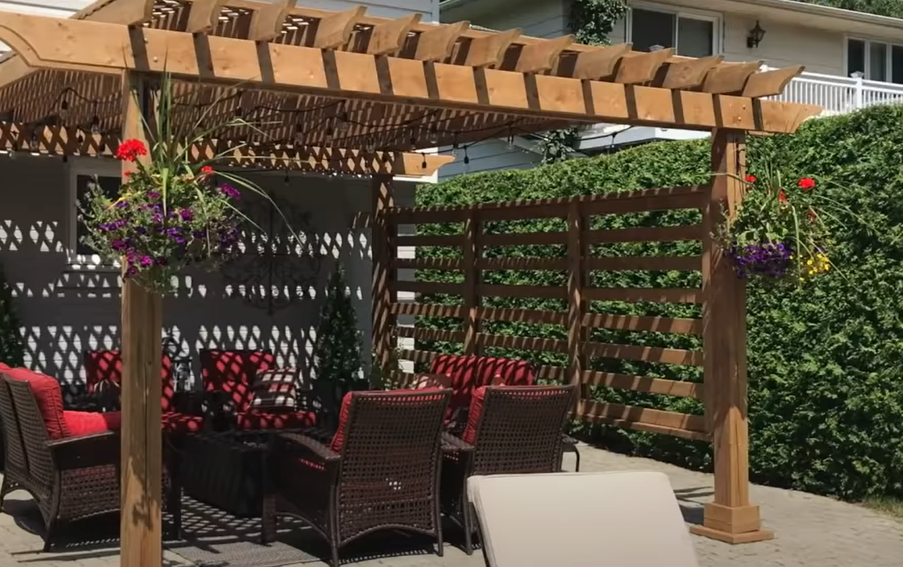 Pergola Privacy Wall Ideas - GardenProfy