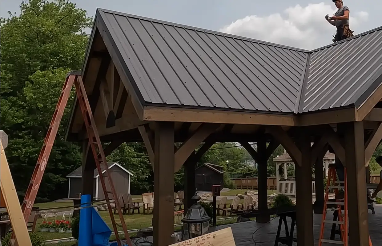 Simple Backyard Pavilion Ideas - GardenProfy