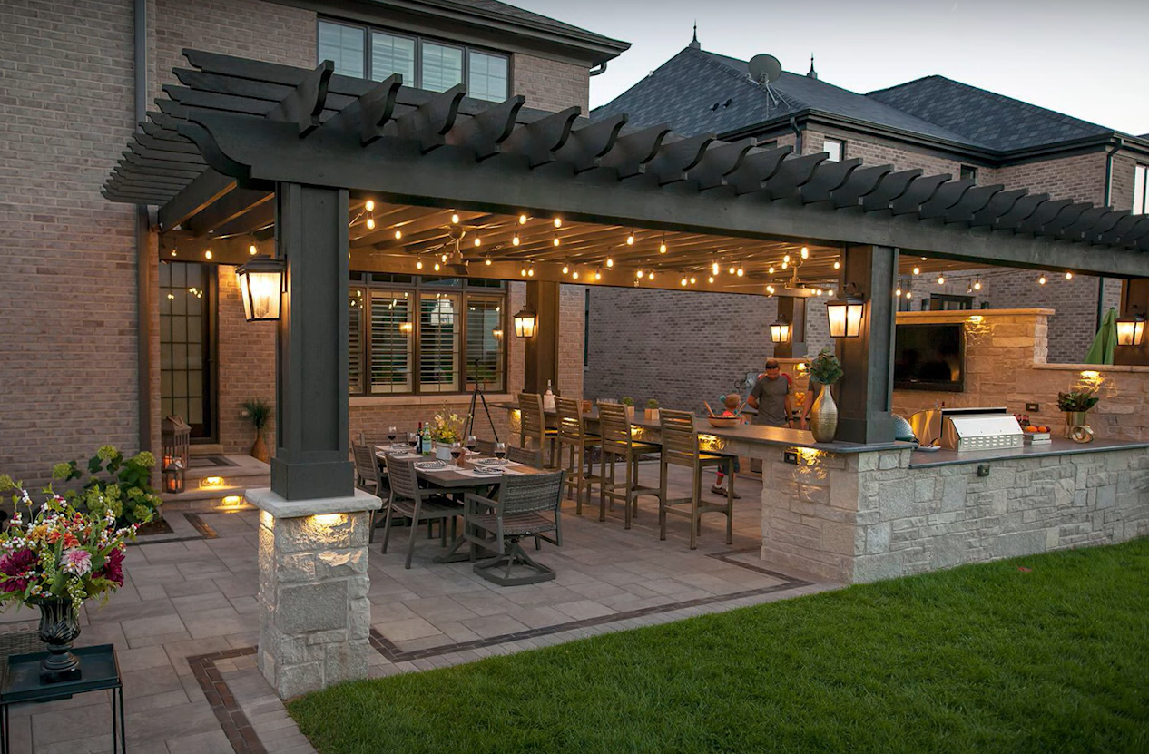 Simple Backyard Pavilion Ideas - GardenProfy