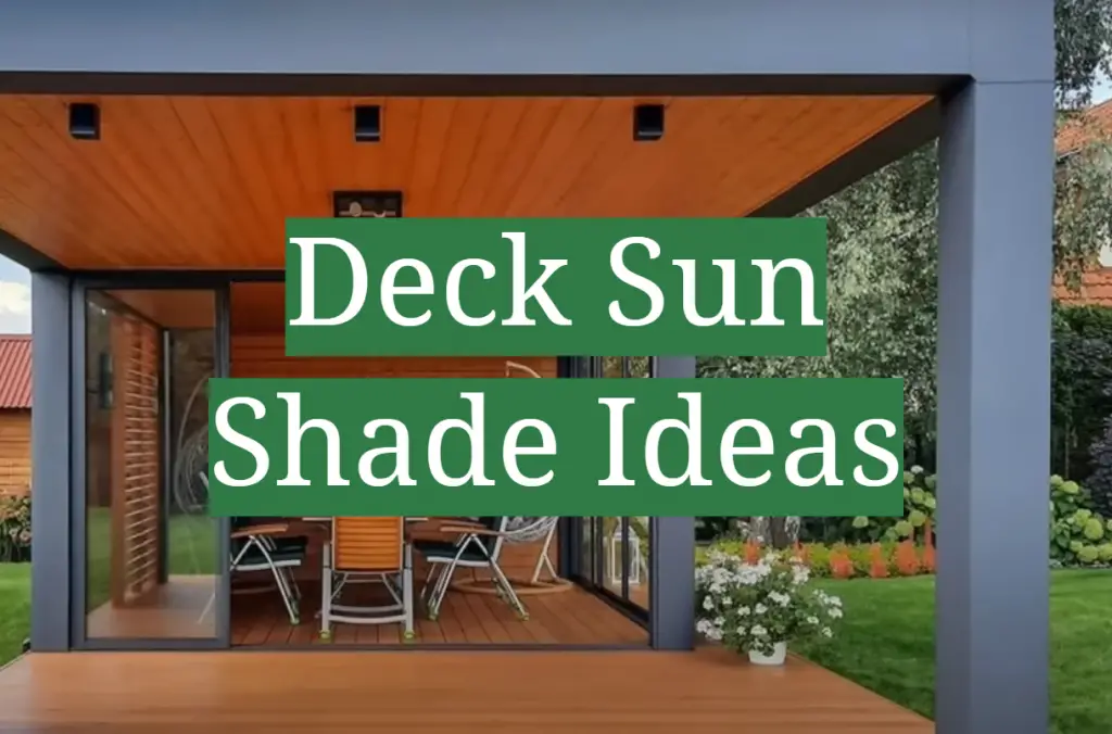 Deck Sun Shade Ideas - GardenProfy